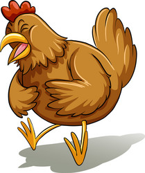 A big fat hen Royalty Free Vector Image - VectorStock
