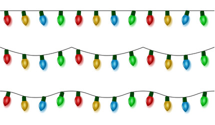 String of Christmas Lights Cartoon Vector Images (over 1,100)