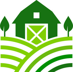 Border design with chicken and farm Royalty Free Vector