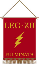 Legio viii augusta standard Royalty Free Vector Image
