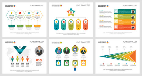 Colorful research or teamwork concept infographic Vector Image