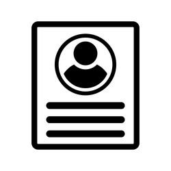 Employee profile icon Royalty Free Vector Image