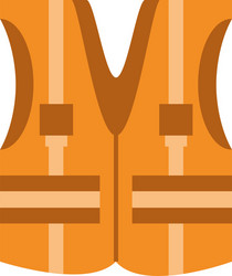 Isolated construction jacket design Royalty Free Vector