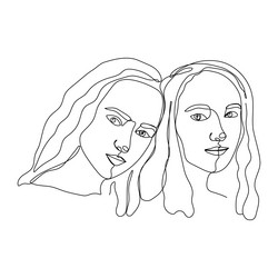 Single Line Drawing Face Vector Images (over 4,800)