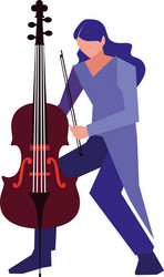 Cartoon Cello Boy Vector Images (91)