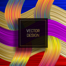 Rectangular frame on dynamic colorful background Vector Image