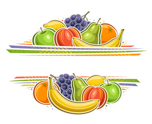 Logo for fresh fruits Royalty Free Vector Image