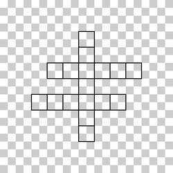 Crossword concept icon cross word graphic symbol Vector Image