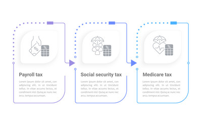 Personal tax types infographic chart design Vector Image