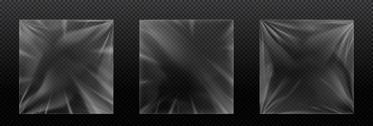 Realistic set of distressed edge vinyl covers Vector Image