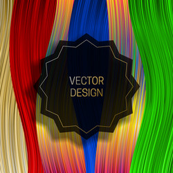 Eight-pointed frame on saturated red background Vector Image