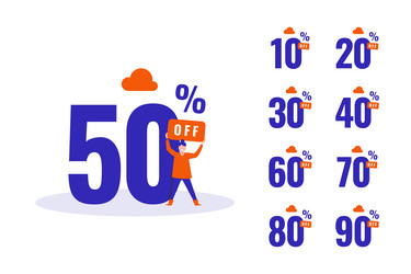 Special sale template design with different Vector Image