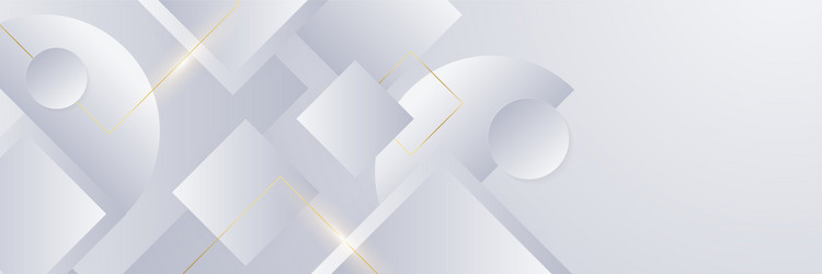 Abstract gold white threads background banner Vector Image