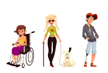 Cartoon Blind Children Vector Images (over 140)