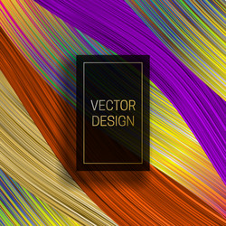 Rectangular frame on dynamic colorful background Vector Image