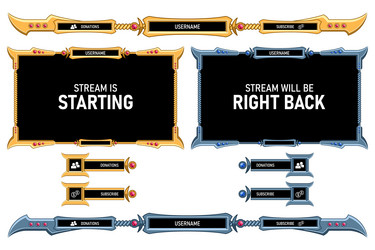 Square fantasy game user avatar border in rpg game