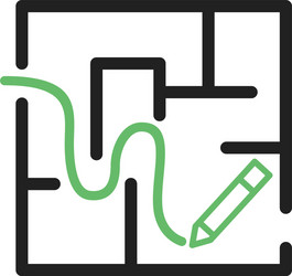 Finding path Royalty Free Vector Image - VectorStock