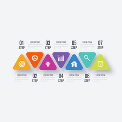 Business infographic diagrams parabolas modern Vector Image