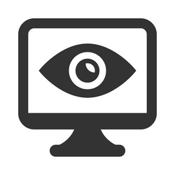 Computer spy icon Royalty Free Vector Image - VectorStock