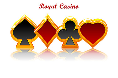 Gold Playing Card Symbols Vector Images (over 3,600)