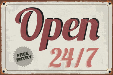 Retro vintage closed sign with grunge effect Vector Image