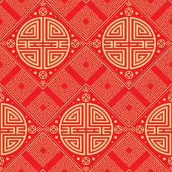 Abstract red and gold pattern Royalty Free Vector Image