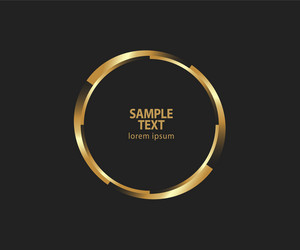 Abstract lines in circle form design element Vector Image