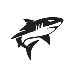 Abstract simple shark Royalty Free Vector Image
