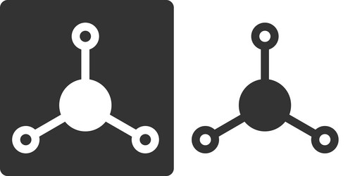 Ammonia nh3 molecule skeletal formula Royalty Free Vector