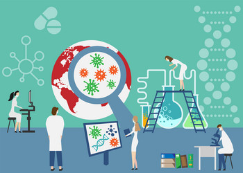 Gradient epidemiology best Royalty Free Vector Image