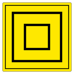 Class ii equipment symbol sign isolate on white Vector Image