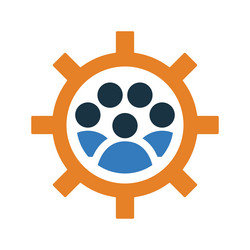 Expert group icon gray graphics Royalty Free Vector Image
