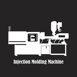 Hydraulic injection molding machine icon Vector Image