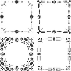 Aztec Tribal Frames Vector Images (over 8,800)