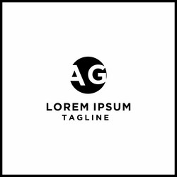 Ag circle logo Royalty Free Vector Image - VectorStock