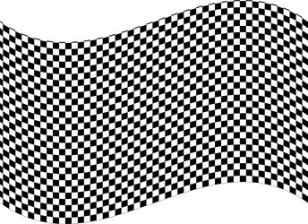 Checkered chequered waving wavy racing flag Vector Image