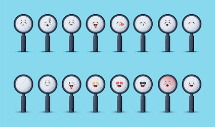 Emoticon with a Magnifying Glass Vector Images (over 1,100)