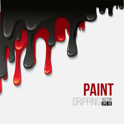 Seamless red paint colorful dripping Royalty Free Vector