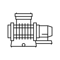 Horizontally extended compressor icon Royalty Free Vector