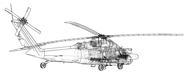 Eurocopter EC135 Helicopter Royalty Free Vector Image