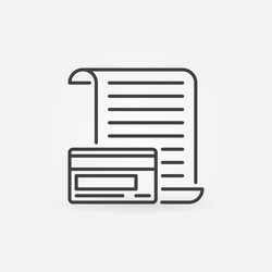 Change credit card line icon payment method sign Vector Image