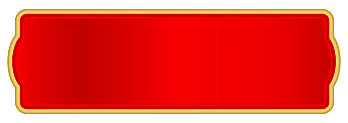 Red gold label for banner luxury golden frame Vector Image