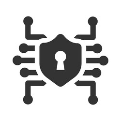 Security network icon Royalty Free Vector Image
