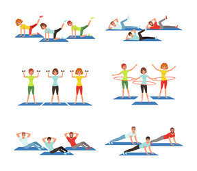 Aerobic Exercises Vector Images (over 20,000)