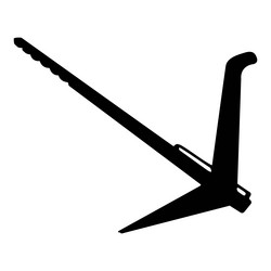 National kisan plough symbol Royalty Free Vector Image