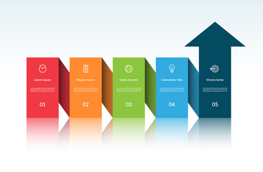 5 Steps Info Graphic Vector Images (over 12,000)