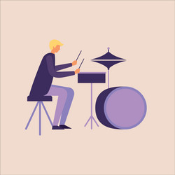 People playing instrument design Royalty Free Vector Image