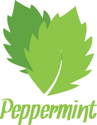 Peppermint logo design inspiration Royalty Free Vector Image