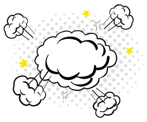 Cartoon explode icons comic book explosion Vector Image