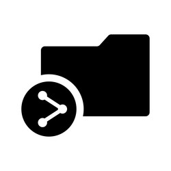 Files sharing icon Royalty Free Vector Image - VectorStock